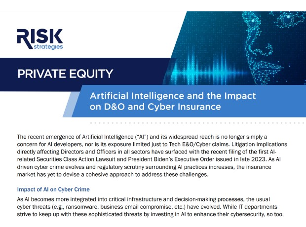Private Equity Insurance | M&A | PE | Specialty Broker Risk Strategies