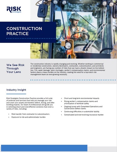 Construction Insurance | Liability | Builders Risk | Risk Strategies