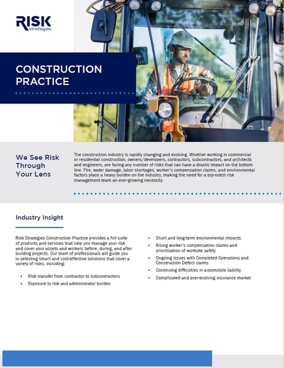 Risk Management | Construction | Risk Strategies