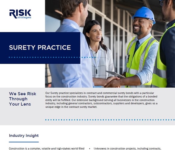 Surety Bond Experts | Surety Bonds | Risk Strategies