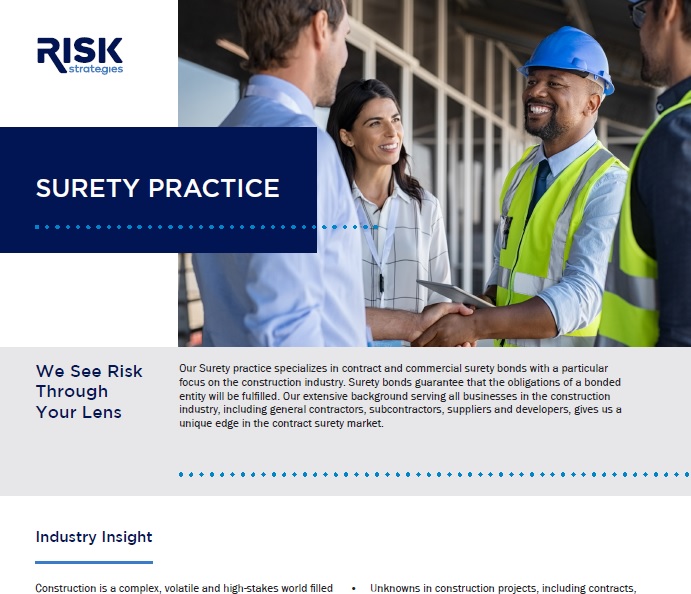 Surety Bond Experts | Surety Bonds | Risk Strategies